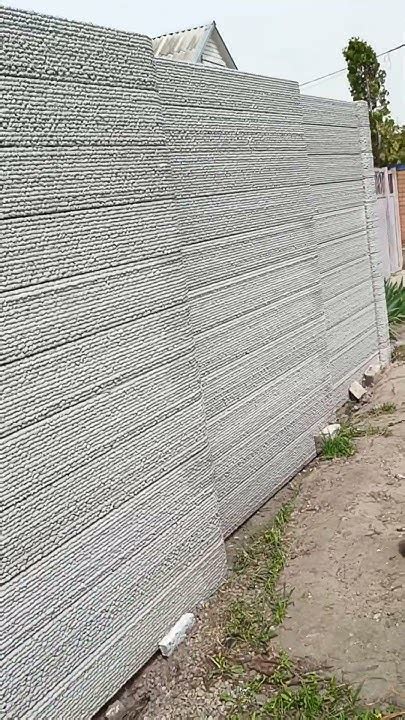 Виконали монтаж паркану з бетонних секцій Паркан Хвиля вул Тайгова