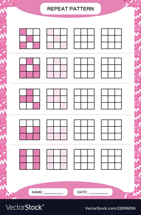 Repeat Purple Pattern Cube Grid With Squares Vector Image
