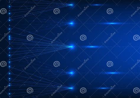 Big Data Technology The Diverging And Connecting Lines Represent The Collection Of Digital Data