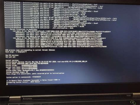 kernel panic installing 10 15 on thinkpad t430 with opencore