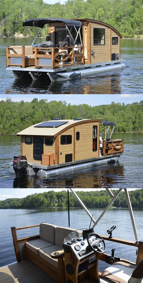 Tiny Houseboat House Boat Houseboat Living Floating House