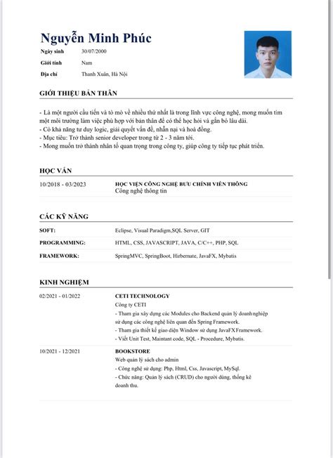 nguyễn hiền on linkedin sharecv javadeveloper javadeveloper job