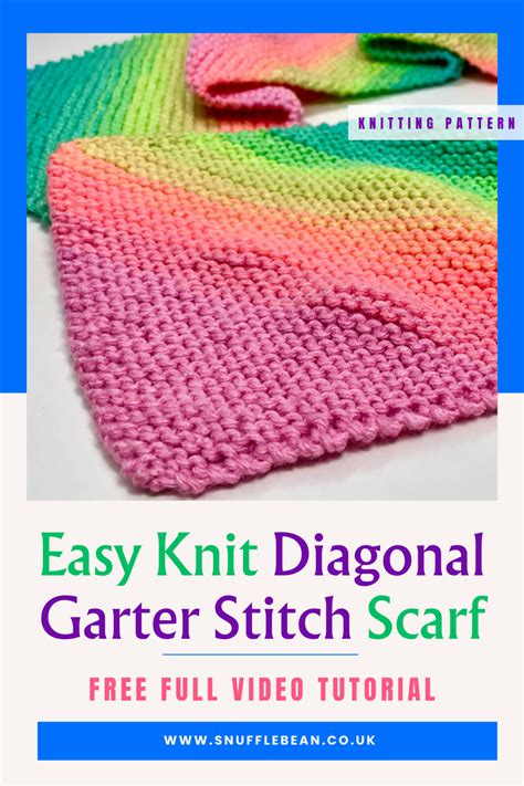 Easy Two Clour Garter Stitch Artofit