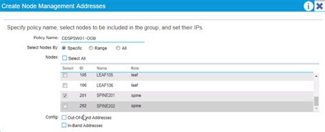 Cisco Apic Out Of Band Oob Management Connectivity Configuration