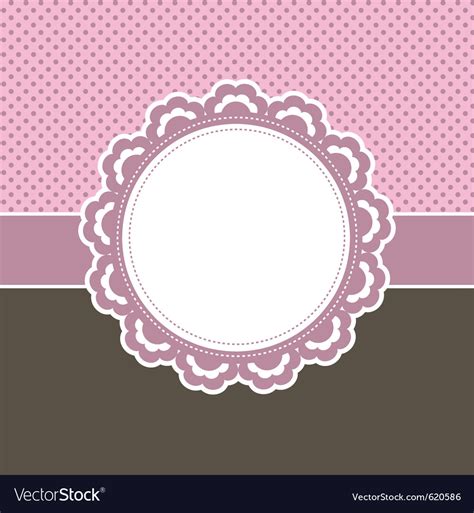 Girly Frame Royalty Free Vector Image Vectorstock