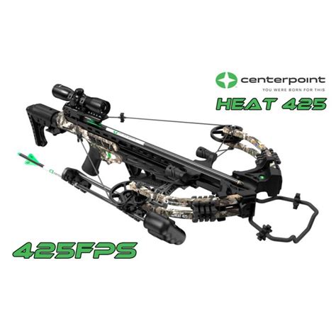 Center Point Crossbow Heat 425 425 Fps Camo Full Kit New Target