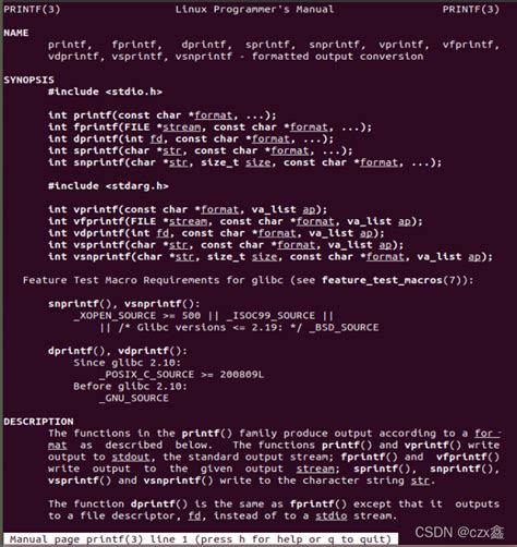 linux man命令的学习和简单使用 man可执行程序 csdn博客