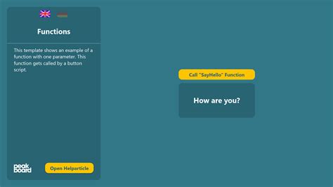Script Example For Creating And Calling Functions