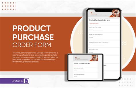 Product Purchase Order Form Template To Download