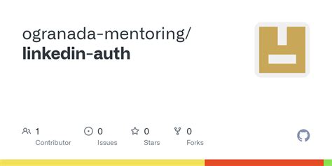 Github Ogranada Mentoringlinkedin Auth