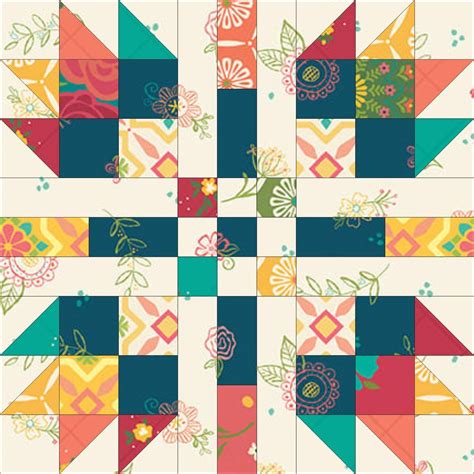 Bear Paw Variation Quilt Block Wheat Fields Quilt Block Bear Paw