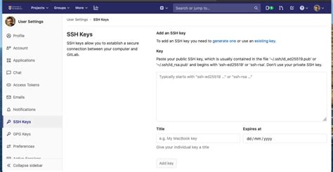 Gitlab Ssh Key