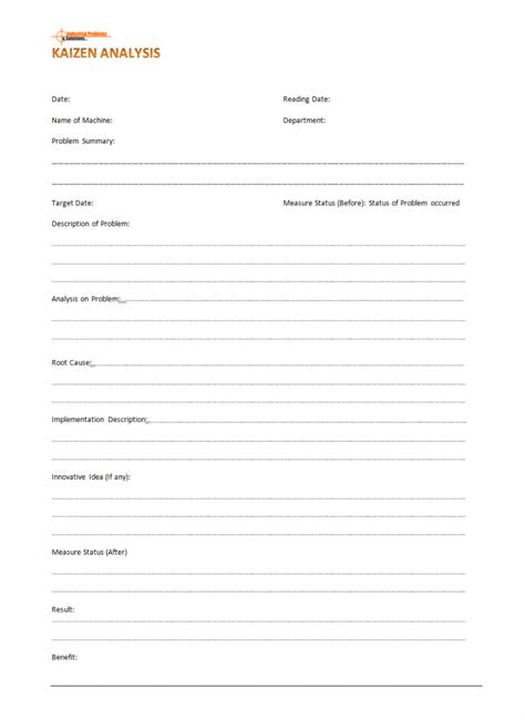 Basic Analysis Of Kaizen Steps Of Basic Analysis