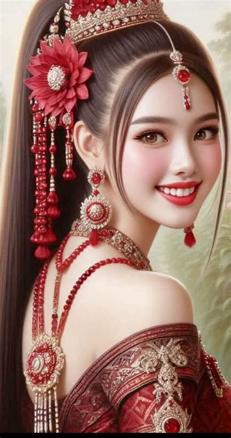 ปักพินโดย 安琪 楊 ใน 08 泰女 ทรงผมเจ้าสาว การถ่ายรูปบุคคล ภาพวาดที่สวยงาม