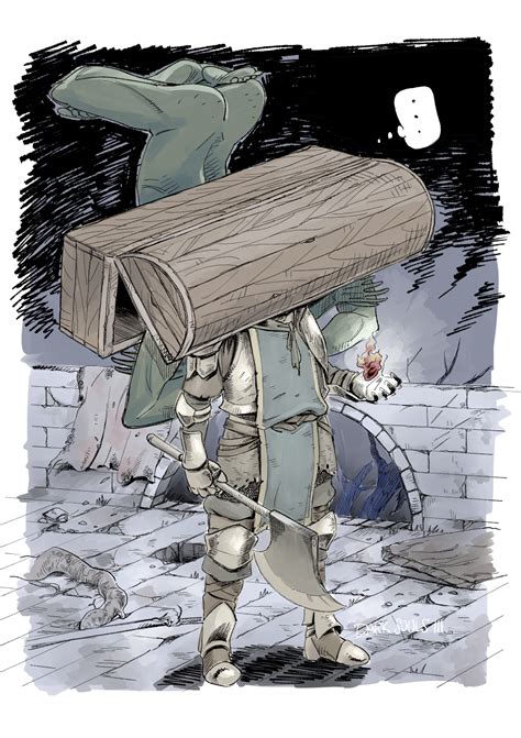 Ashen One And Mimic Dark Souls And More Drawn By Tibonobannsann Danbooru