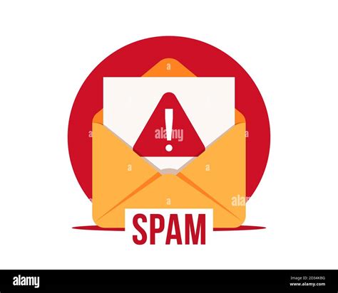 SPAM Email Vector Icon Advertising Phishing Distribution Of Malware Through Spam Messages