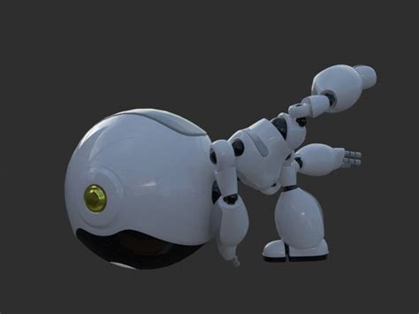 Robô Equipado Com 3ds Max Biped Modelo 3d 25 Unknown Obj Fbx 3ds