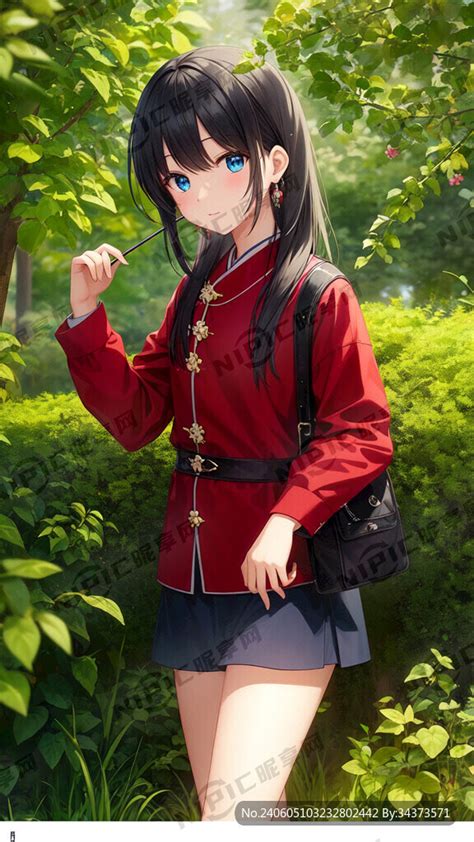 Ai创作图苗族 姑娘 异域 银饰 漫画 昵图网