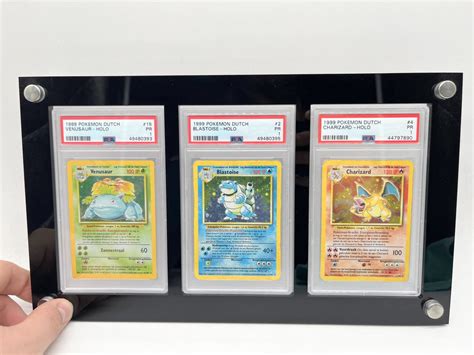 Wizards Of The Coast 3 Graded Card Venusaur Blastoise And Charizard