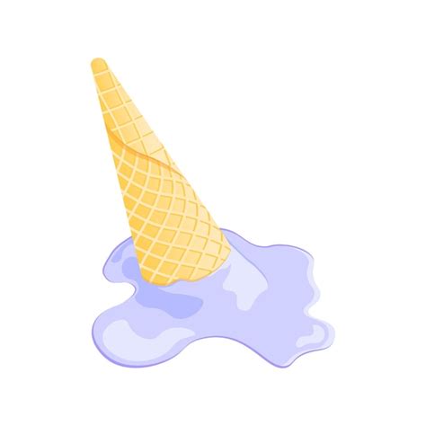 Melting Ice Cream Cone Clip Art