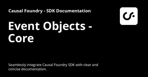 Event Objects Core Causal Foundry Sdk Documentation
