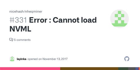 Error Cannot Load Nvml · Issue 331 · Nicehashnheqminer · Github