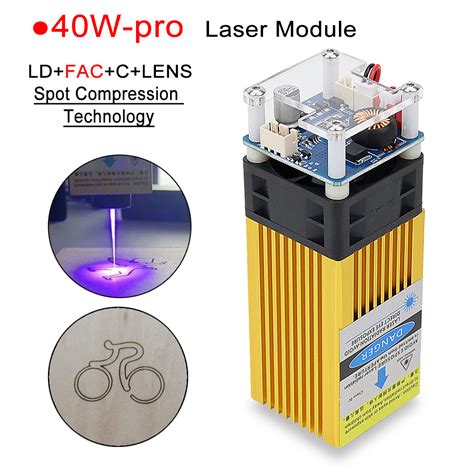 Laser Module 450nm 40w Built In Fac Laser Head Tllpwm For Cnc Laser