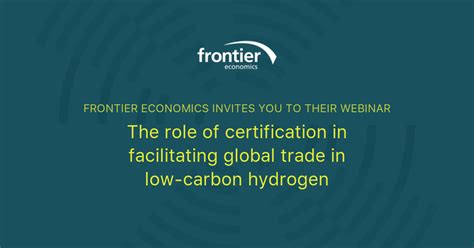 The Role Of Certification In Facilitating Global Trade In Low Carbon