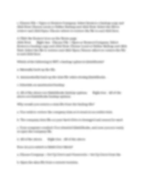 Quickbooks Practice Test 100 Questions And Solutions Exams Business Accounting Docsity