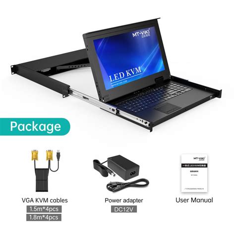 MT ViKI VGA LCD KVM Console Port Inch Monitor