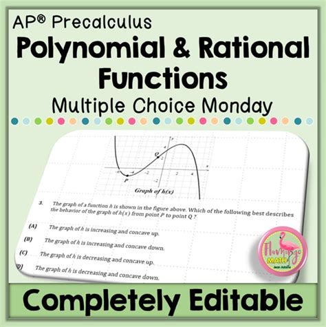 Polynomial And Rational Functions Editable Unit 1 Ap Precalculus