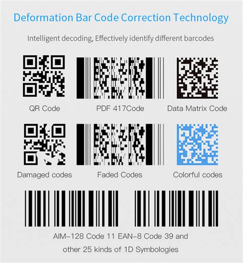 Compatible System Wireless 1D And 2D Qr Code Barcode Scanner