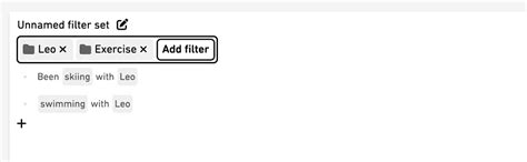 Filtering Querying