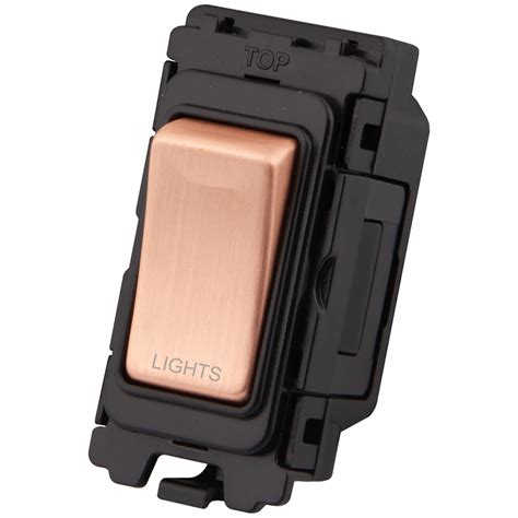 A DP Switch Grid Module Printed Lights Copper M Electrical