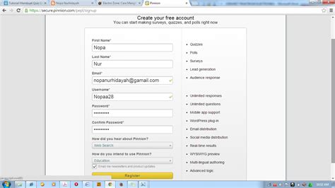 Nopa Nurhidayah Tutorial Menggunakan Pinnion