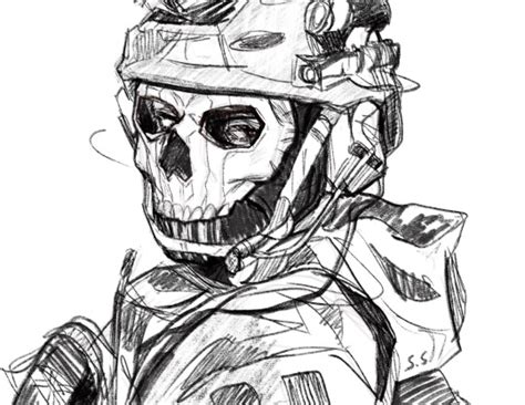 Cod Ghost Drawings