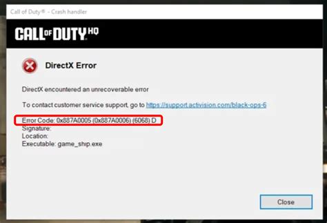 how to fix call of duty black ops 6 directx error error code 0x887a0005