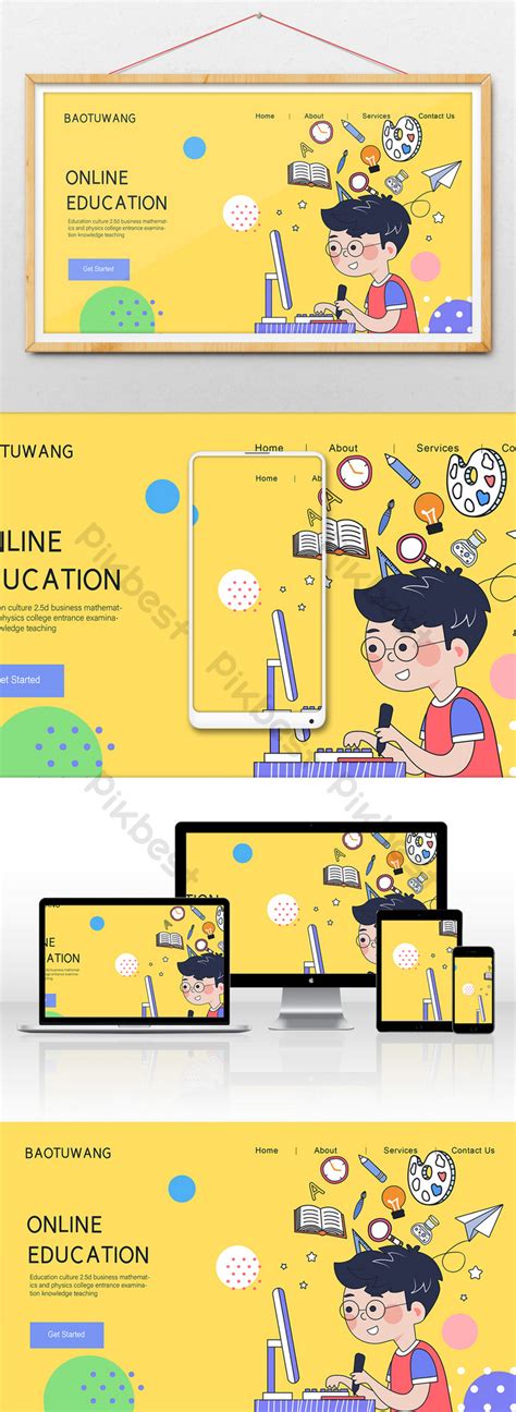 Online Education Inspiration Course Culture Banner Web Ui Illustration Illustration AI Free