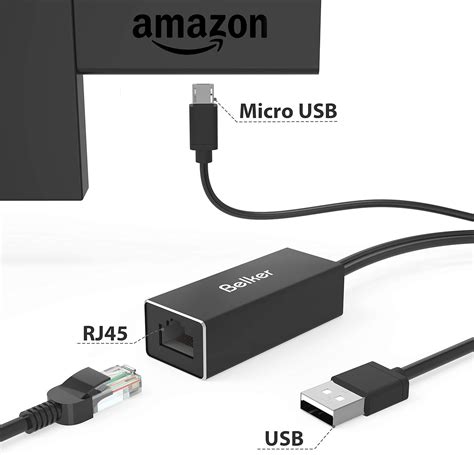 3rd Interrompe Il LOVIVER 2X LAN Ethernet Adapter Per Fire TV O Stick Gen 2nd Informatica