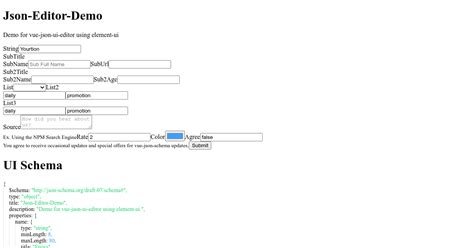 Vue Json Ui Editor Examples Codesandbox