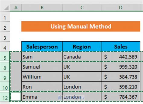 how to copy excluding hidden rows in excel 4 easy methods