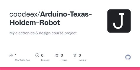 GitHub Coodeex Arduino Texas Holdem Robot My Electronics Design Course Project