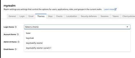 not able to see account theme to select on keycloak 22 · issue 385