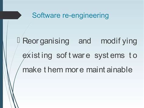 Software Re Engineering Forward And Reverse Engineering Ppt