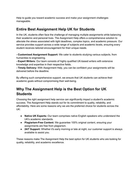 Ppt Best Assignment Help Uk Your Academic Partner Powerpoint Presentation Id 13566331