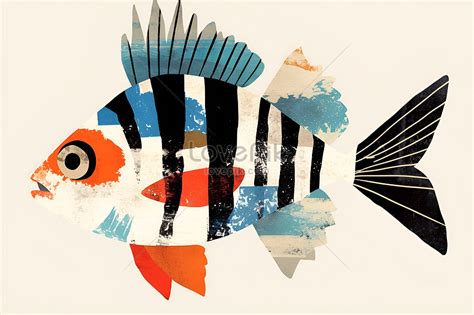 작은 물고기의 만화 그림 일러스트 무료 다운로드 Lovepik