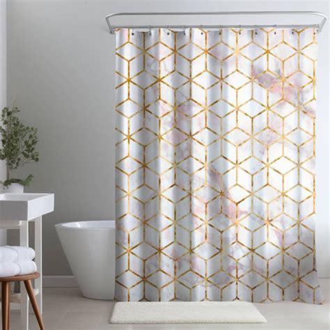 Begin Edition International Inc Geometric Shower Curtain Wayfair