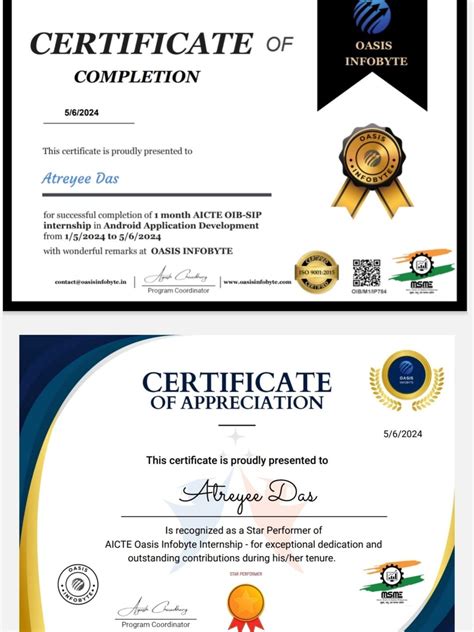 Atreyee Das On Linkedin Internship Androidappdevelopment Oibsip