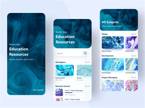 Github Hathtech Edu App Flutter Education App Ui Concept