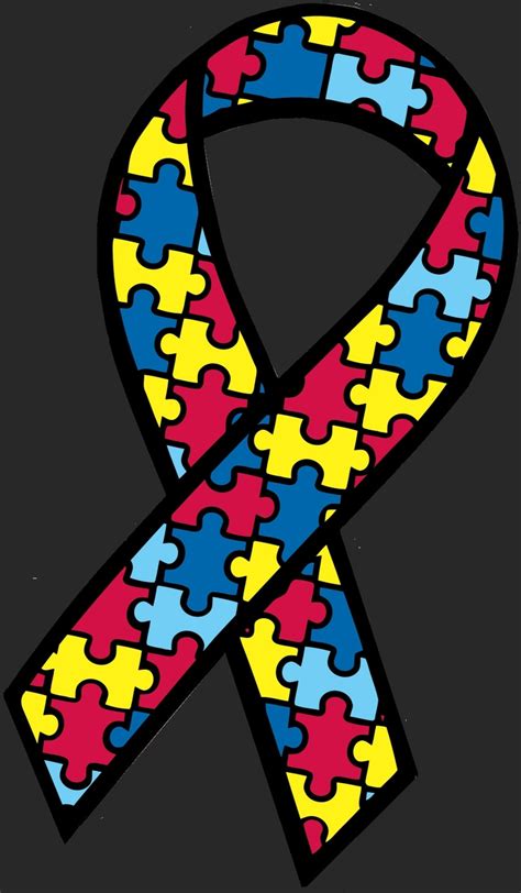 Autism Awareness Ribbon Vector Clipart Best